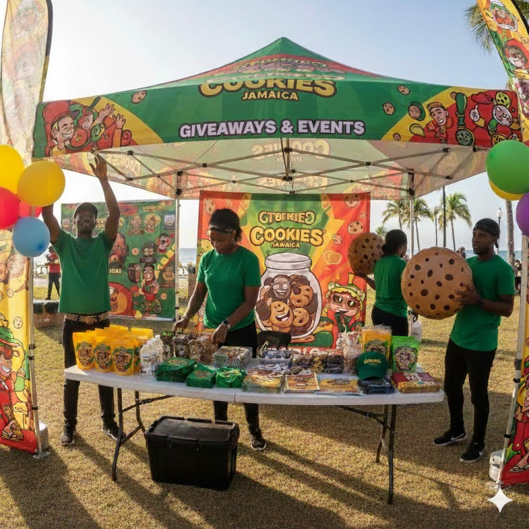 Behind the Scenes at Cookies Jamaica Giveaways & Events - Cookies Jamaica